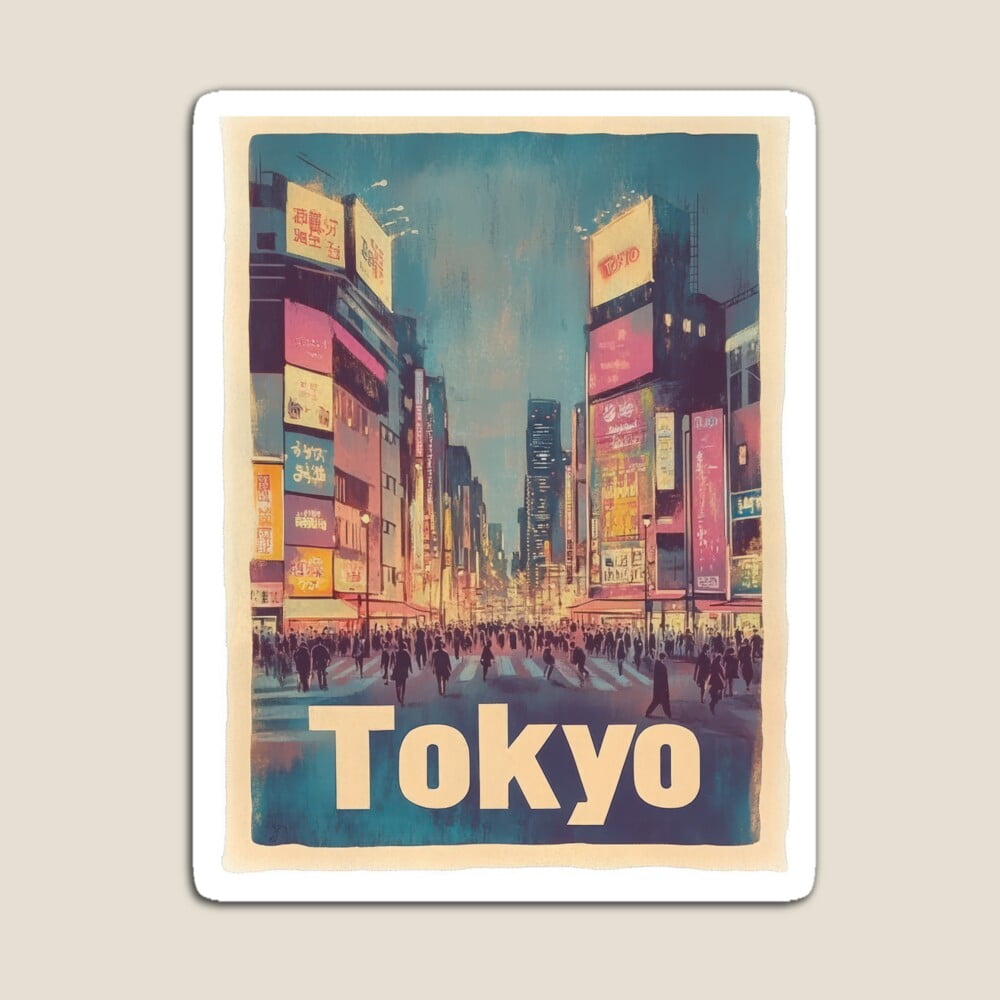 DOPASTICKER A Lively Tokyo Street Captures The Energy Of The City At ...