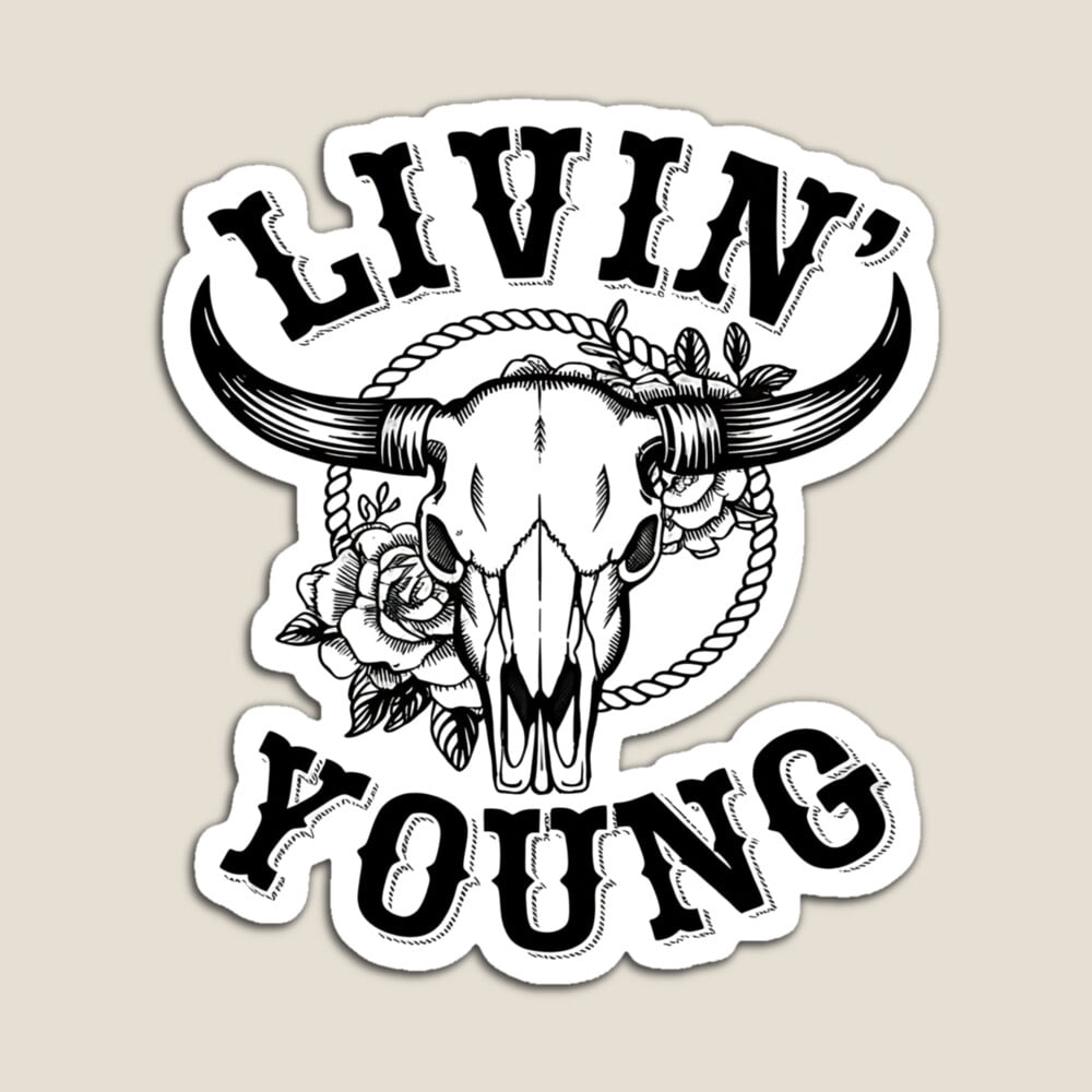 DOPASTICKER Livin' Young Sticker - 7867 Hot Trending Stickers Phone ...
