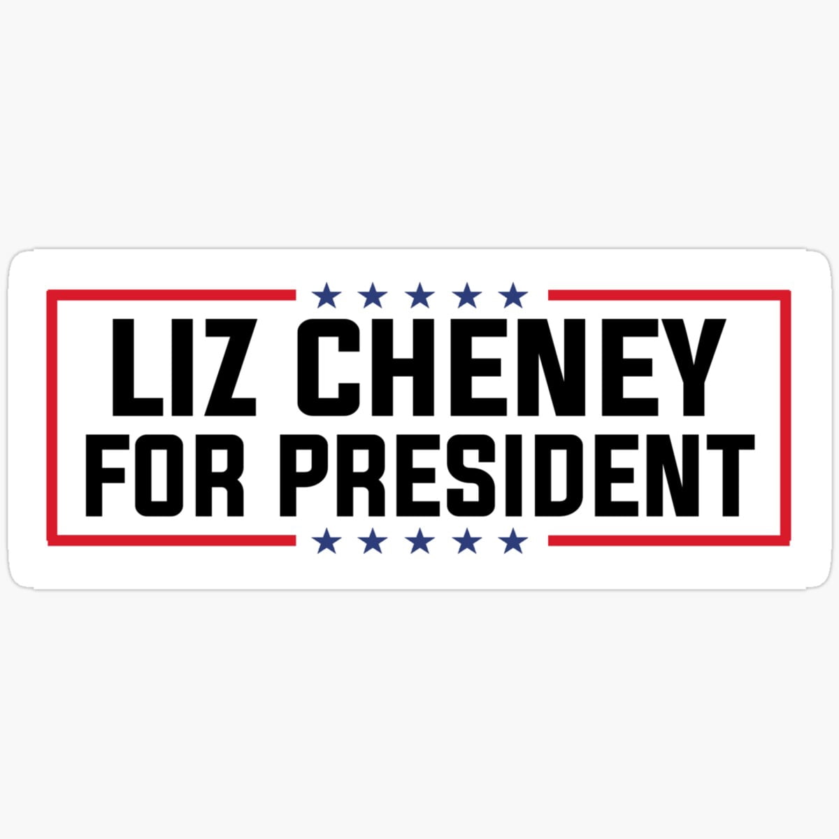 DOPASTICKER Liz Cheney For Bumper Sticker Waterproof Sticker For Water ...