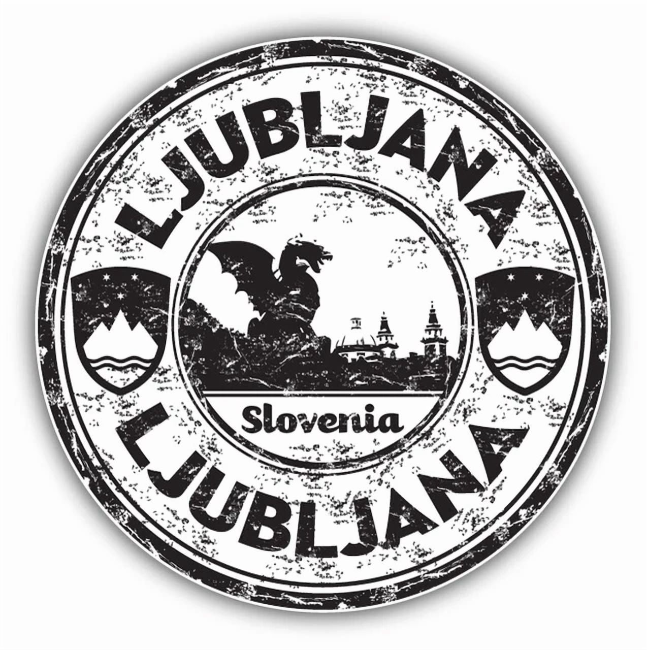 DOPASTICKER Ljubljana Slovenia Travel Car Sticker Phone Decal Water ...
