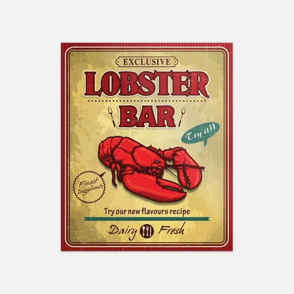 DOPASTICKER Lobster Bar Sticker Phone Decal Water Bottle Stickers, Cars ...