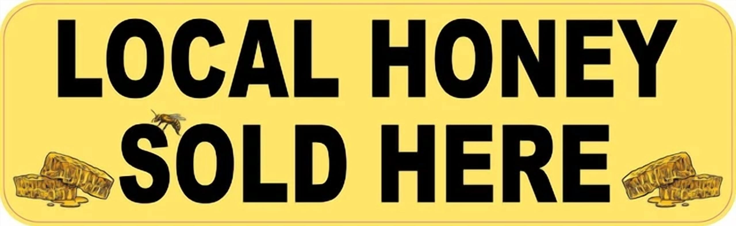 DOPASTICKER Local Honey Sold Here Sticker Phone Sticker, Latop Sticker ...
