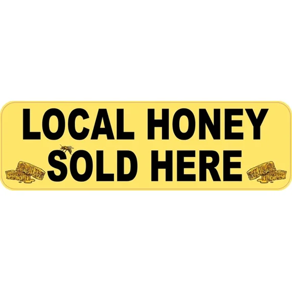 DOPASTICKER Local Honey Sold Here Sticker Phone Sticker, Latop Sticker ...