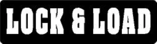 DOPASTICKER Lock & Load Sticker, Hard Hat Sticker Phone Decal Water ...