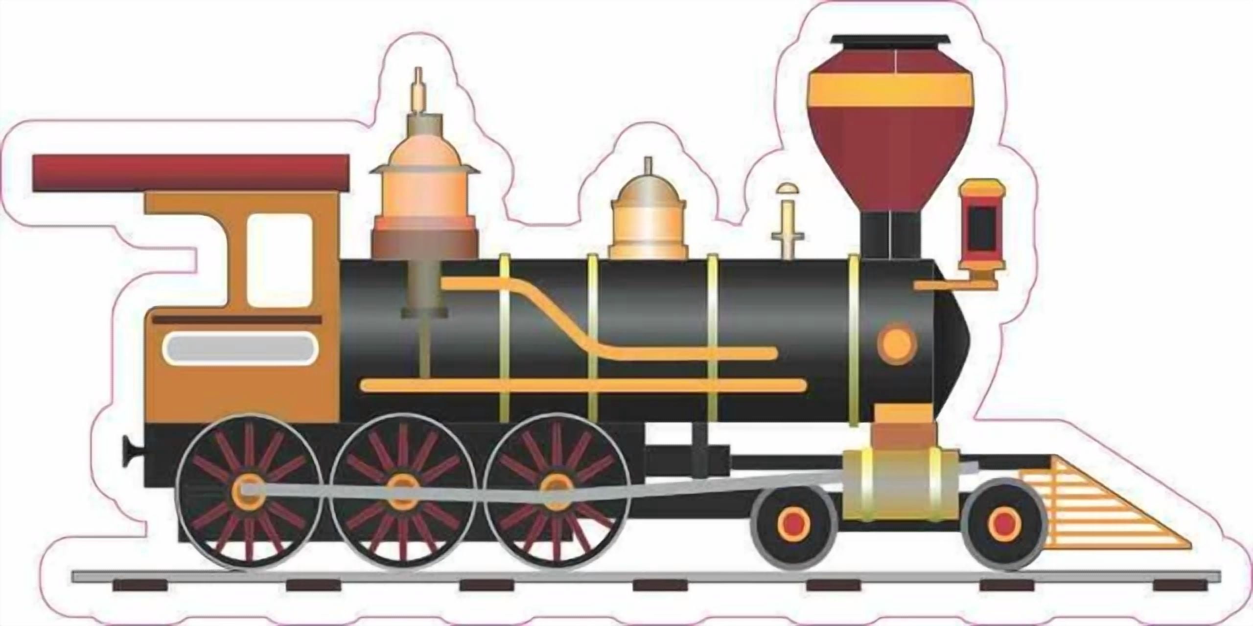 DOPASTICKER Locomotive Sticker Phone Sticker, Latop Sticker, Lover Gift ...