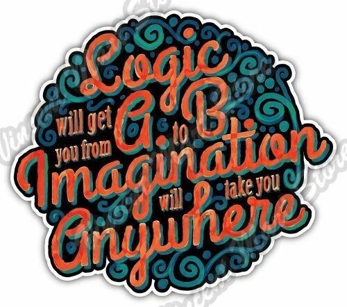 DOPASTICKER Logic Imagination Creativity Creative Idea Car Sticker ...