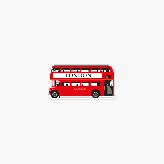 DOPASTICKER London Bus Sticker, Phone Sticker Car Stickers, Birthday ...
