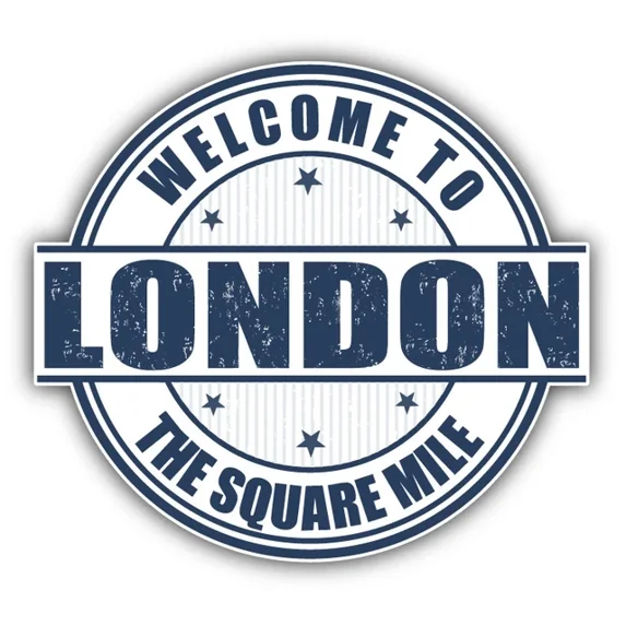 DOPASTICKER London City England Travel Stamp Sticker Decal Phone Decal ...