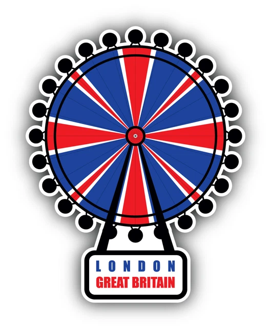 DOPASTICKER London Eye Great Britain Sticker Car Phone Decal Water ...