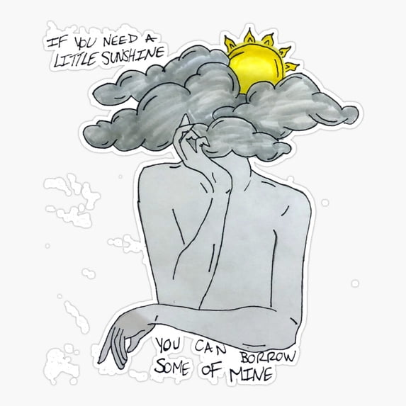 DOPASTICKER Lonely Eyes Sticker, Phone Sticker Water Bottle Sticker Car ...