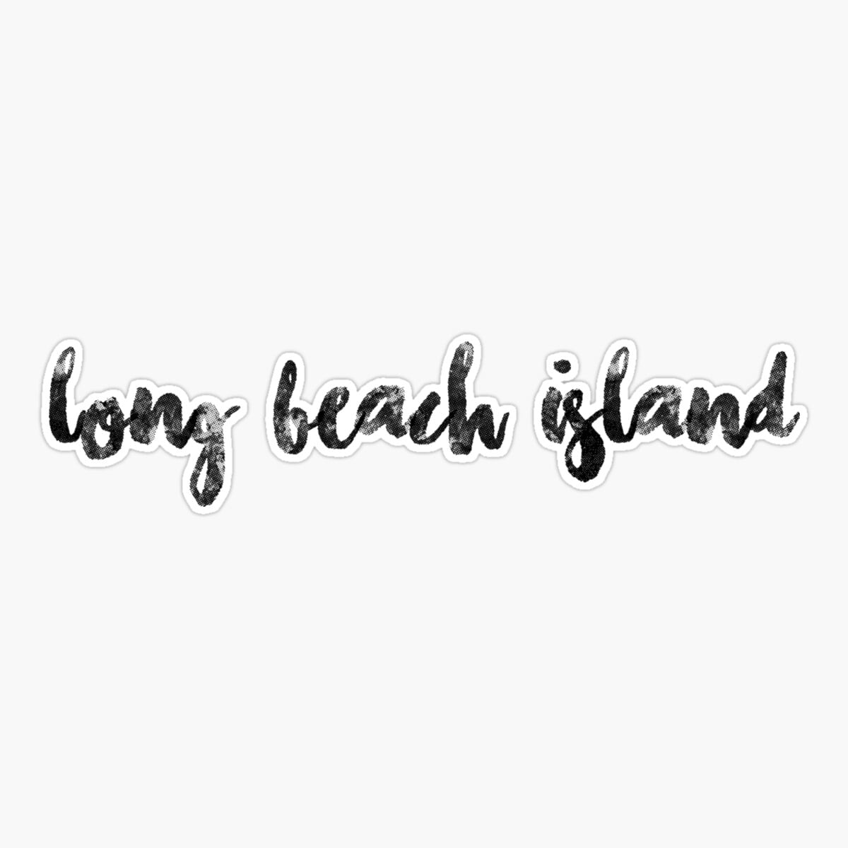 DOPASTICKER Long Beach Island Sticker, Phone Sticker Water Bottle ...