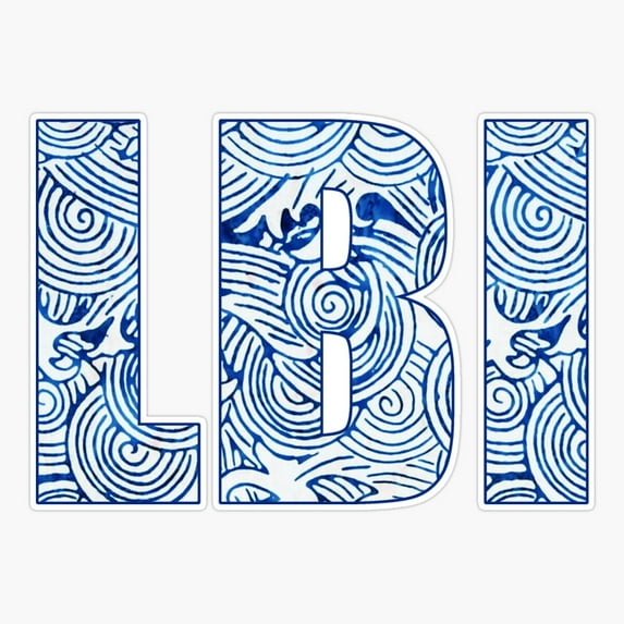 DOPASTICKER Long Beach Island Sticker, Phone Sticker Water Bottle ...