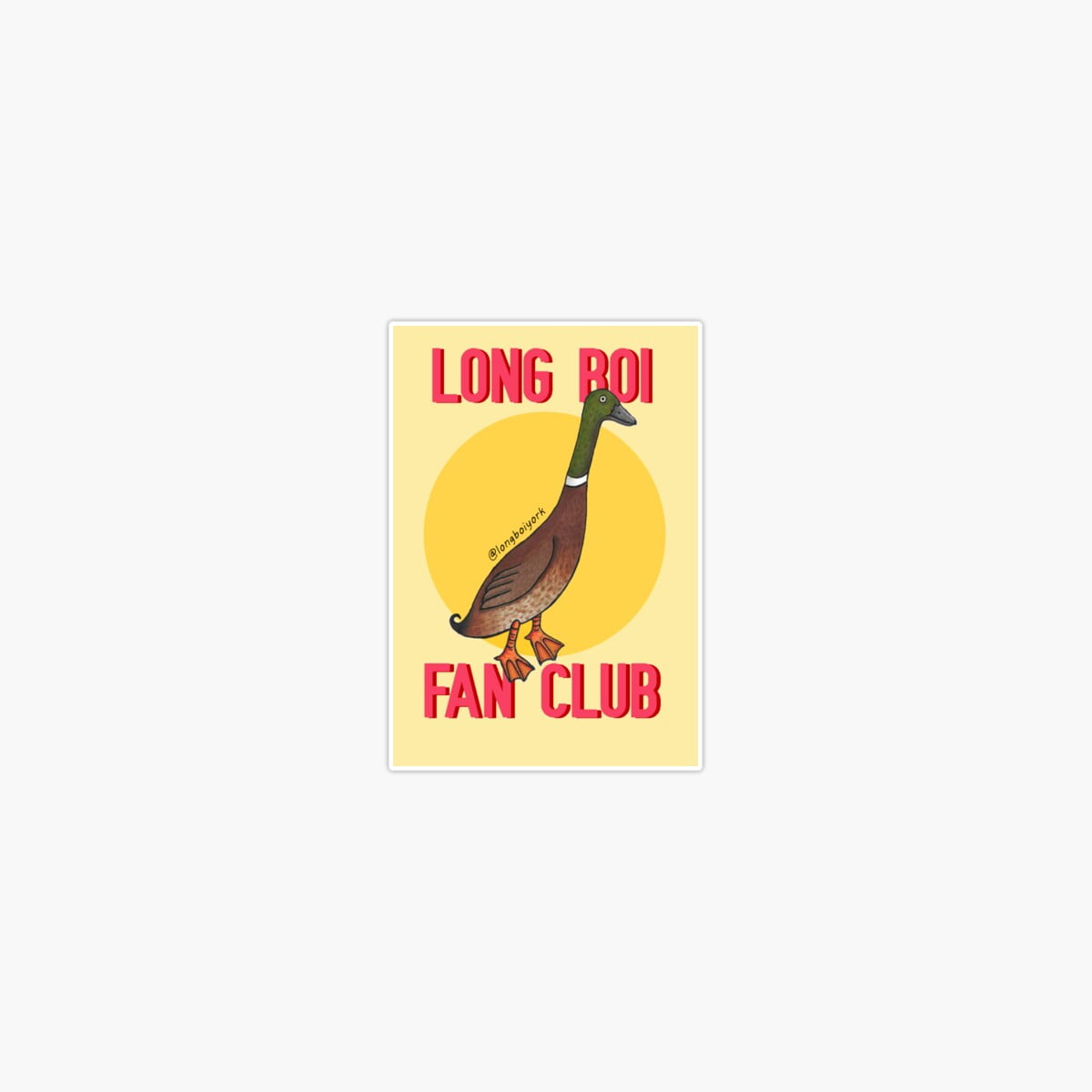 DOPASTICKER Long Boi Fan Club Sticker, Phone Sticker Water Bottle ...