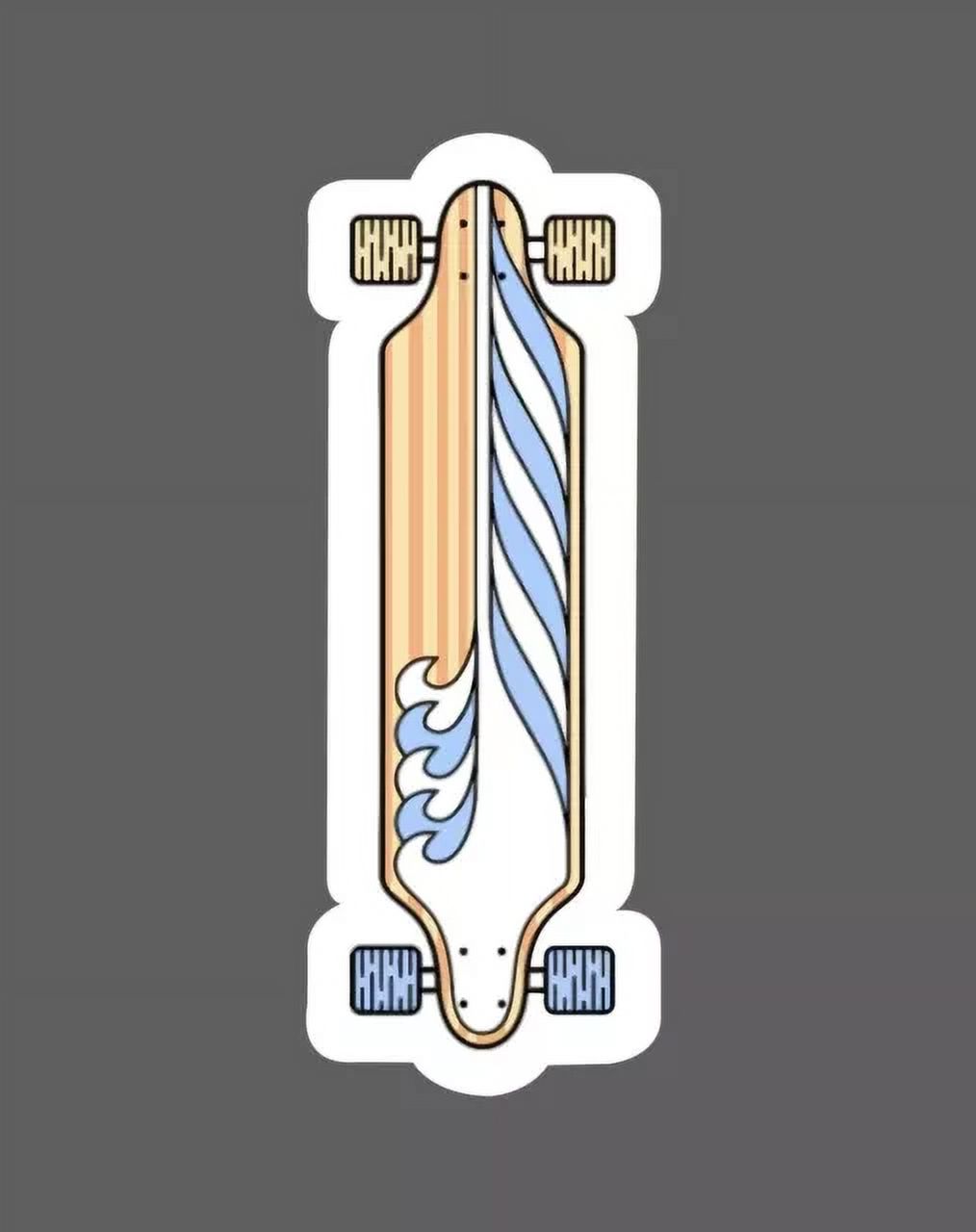 DOPASTICKER Longboarding Sticker Ocean Travel Ocean Beach Tropical ...