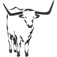 DOPASTICKER Longhorn Bull Skull Sticker Western Sticker Phone Sticker ...