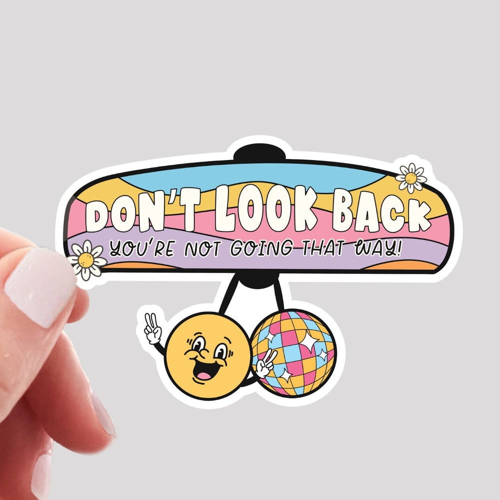 DOPASTICKER Don'T Look Back Sticker, Motivational Sticker, Don'T Look ...