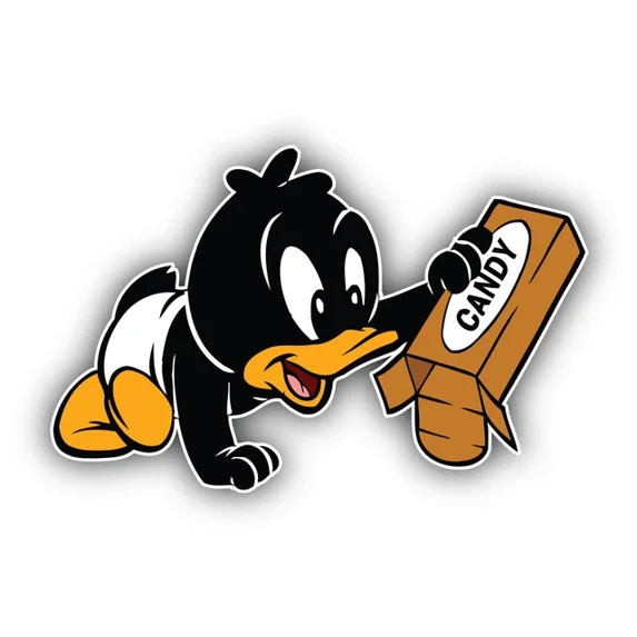 DOPASTICKER Looney Tunes Cartoon Daffy Duck Sticker Decal Phone Decal ...