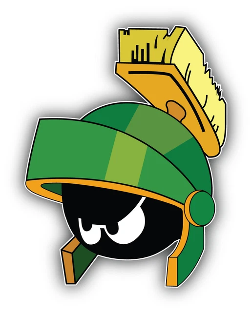 DOPASTICKER Looney Tunes Cartoon Marvin The Martian Sticker Decal Phone ...