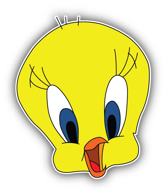 DOPASTICKER Looney Tunes Cartoon Tweety Sticker Decal Phone Decal Water ...