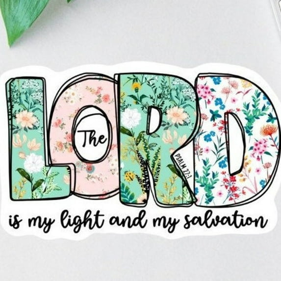 DOPASTICKER The Lord Is My Light Sticker, Bible Sticker Pack, Faith ...