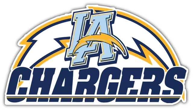 DOPASTICKER Los Angeles Chargers Football Sport Logo Car Sticker Phone ...