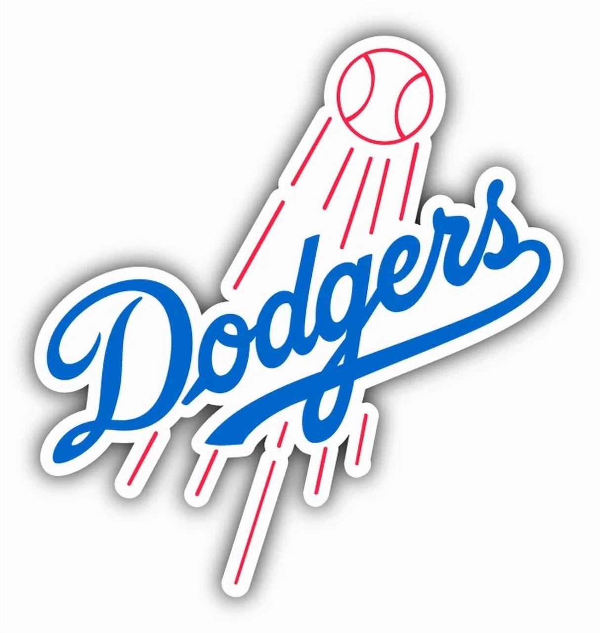 DOPASTICKER Los Angeles Dodgers Baseball Sport Logo Car Sticker Phone ...