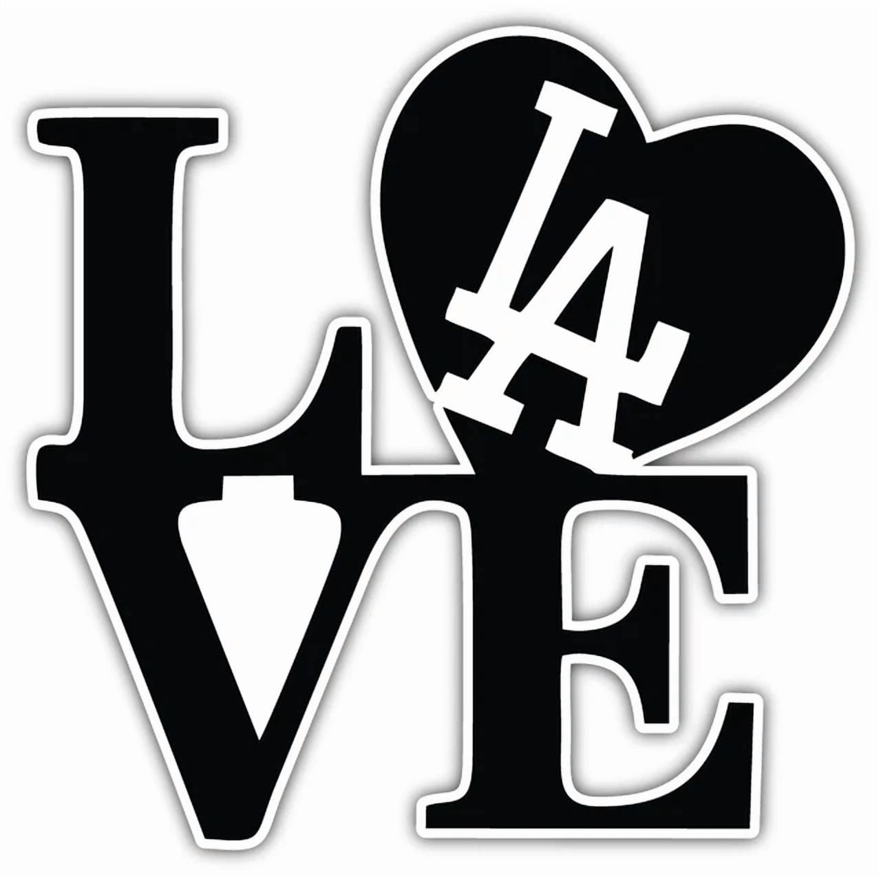 DOPASTICKER Los Angeles Dodgers Baseball Sport Logo Car Sticker Phone ...
