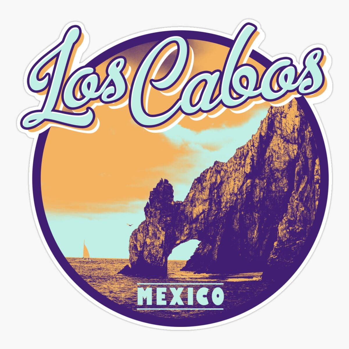 DOPASTICKER Los Cabos Mexico Sticker, Phone Sticker Water Bottle ...