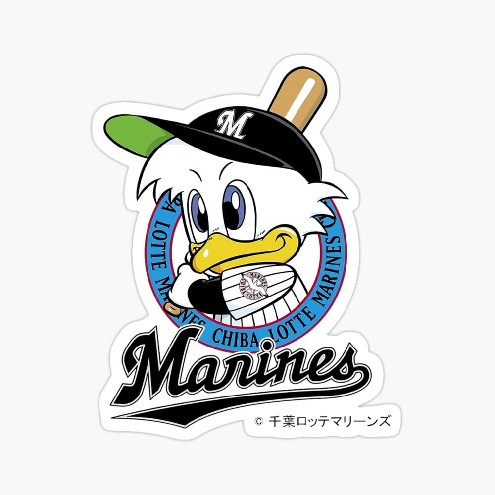 DOPASTICKER Lotte Marines Chiba Nippon Baseball Npb Logo Tohoku - Hot ...