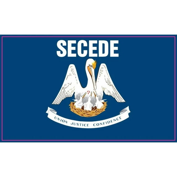 DOPASTICKER Louisiana Flag Secede Sticker Phone Sticker, Latop Sticker ...