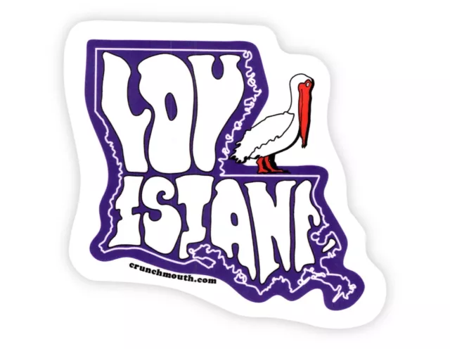 DOPASTICKER Louisiana State Map Sticker Travel Decal Phone Decal Water ...