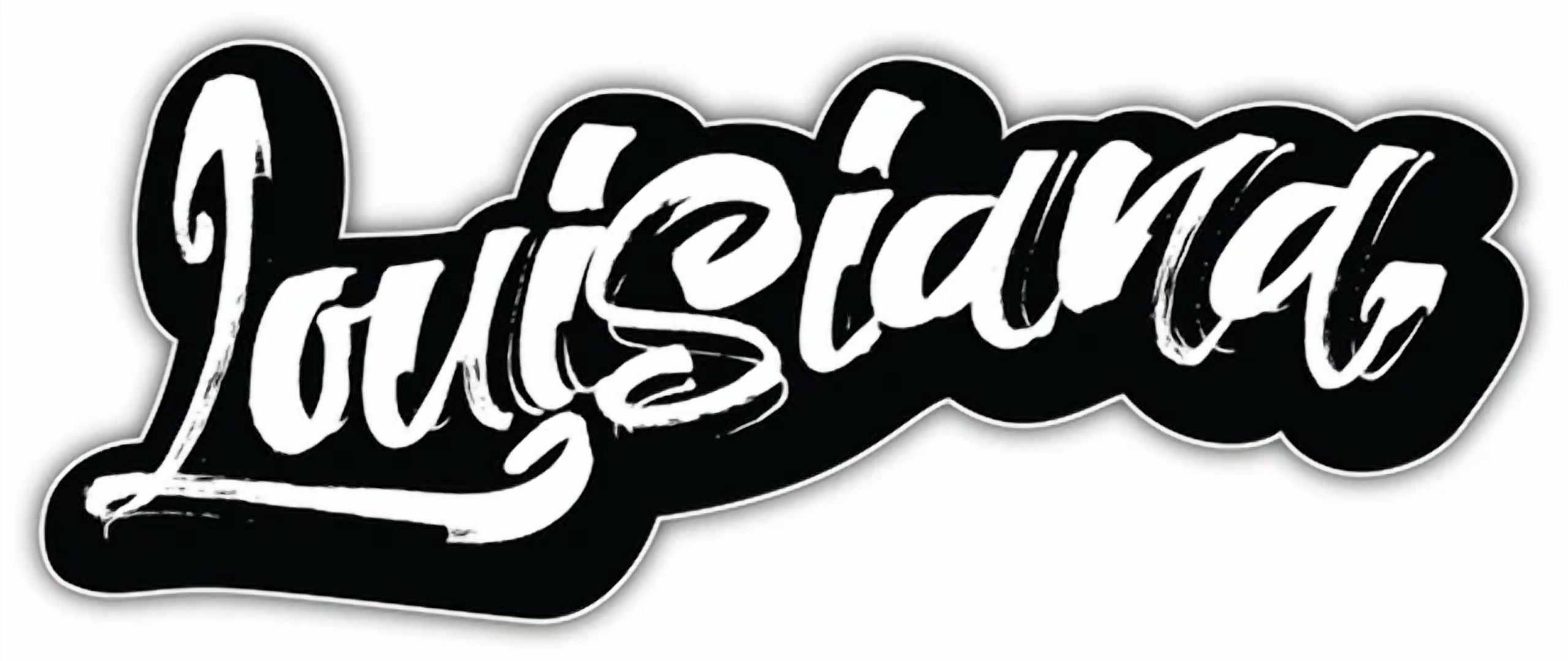 DOPASTICKER Louisiana Usa State Car Sticker Phone Water Bottle Stickers ...