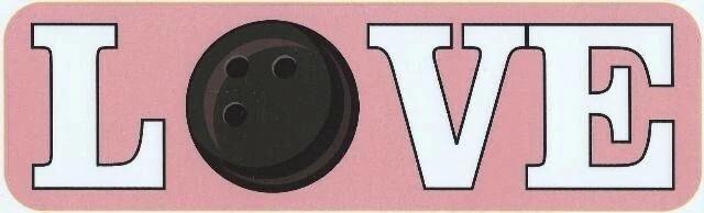 DOPASTICKER Love Bowling Sticker Phone Sticker, Latop Sticker, Lover ...