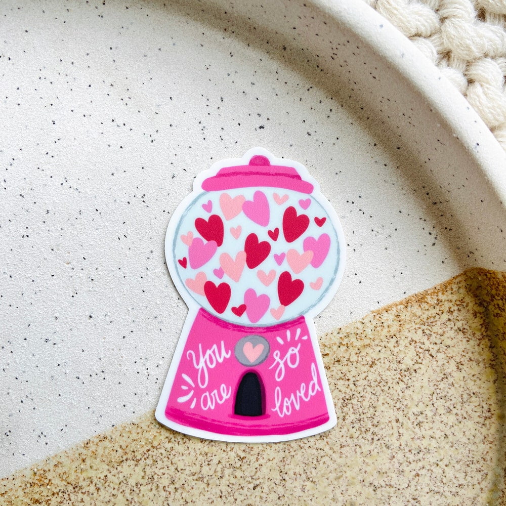 DOPASTICKER Love Day Candy Machine, Waterproof Sticker Phone Sticker ...