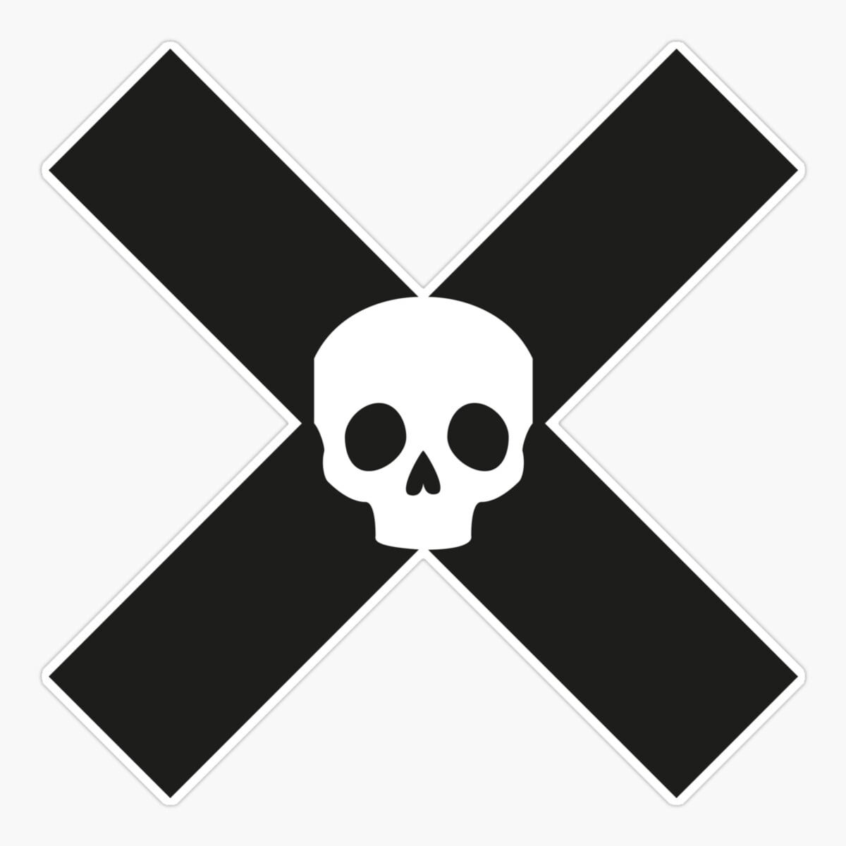 DOPASTICKER Love Death And Robots Crossbones Sticker, Phone Sticker Car ...