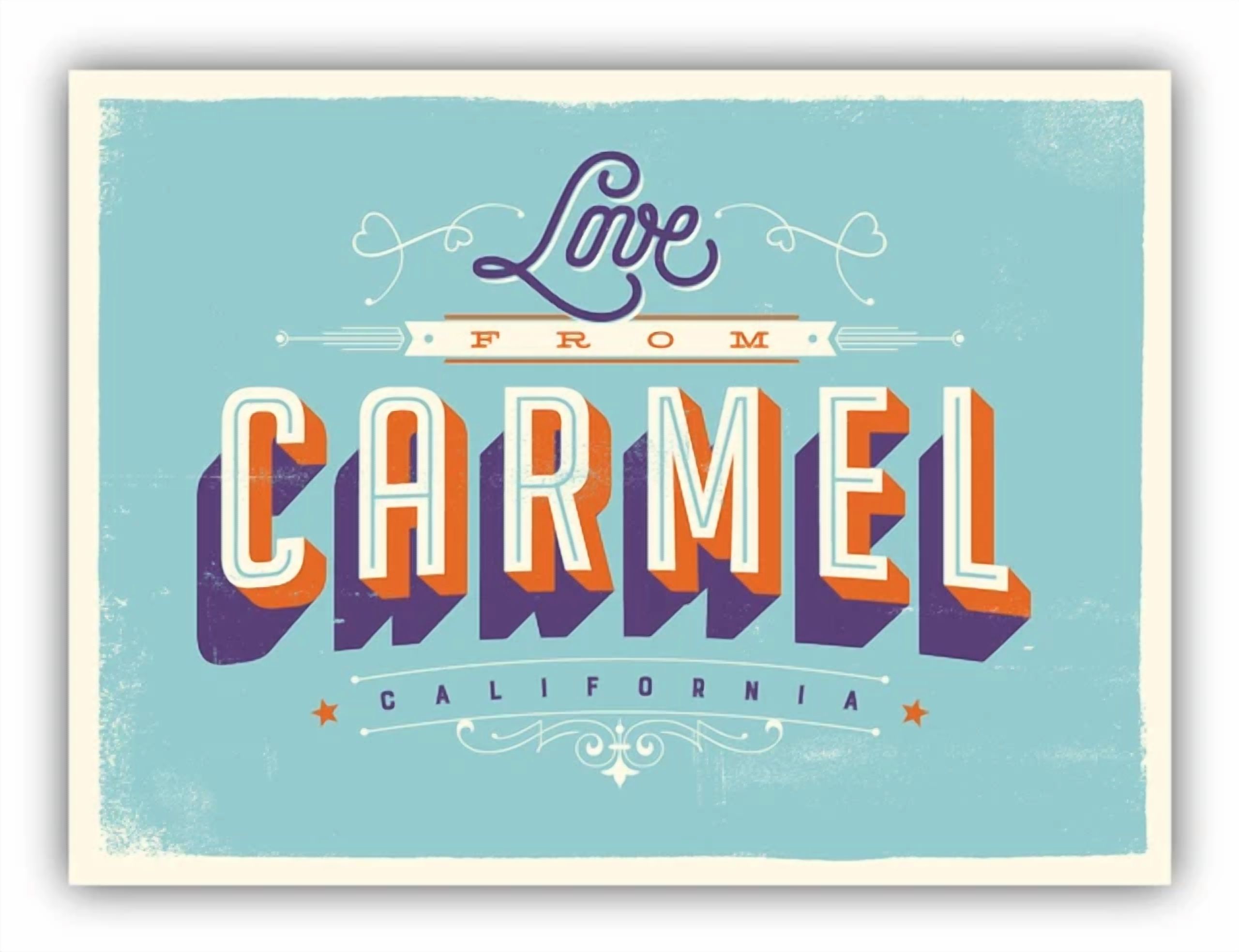DOPASTICKER Love From Carmel California Usa Vintage Sticker Phone Decal ...