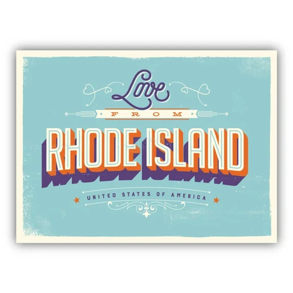 DOPASTICKER Love From Rhode Island Usa Vintage Sticker Phone Decal ...