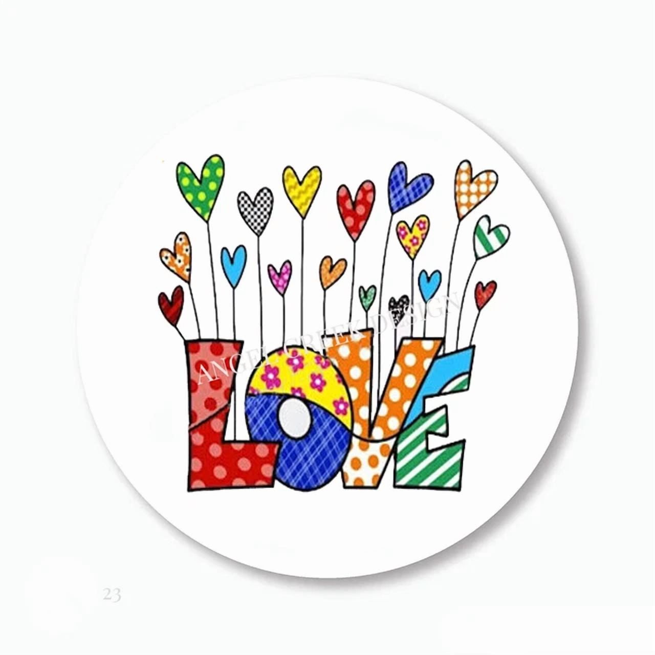 DOPASTICKER Love Hearts Scrapbook Stickers Summer Love Heart Phone ...