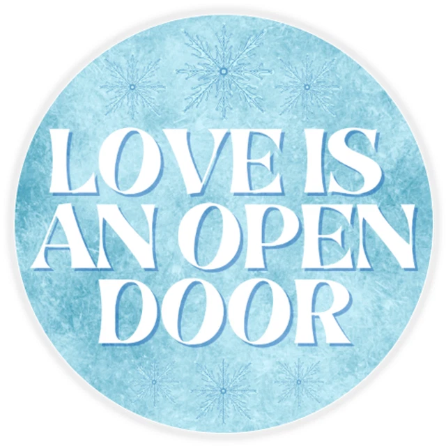 DOPASTICKER Love Is An Open Door Sticker, Frozen Song Phone Decal Water ...