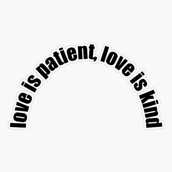 DOPASTICKER Love Never Fails Sticker, Phone Sticker Water Bottle ...