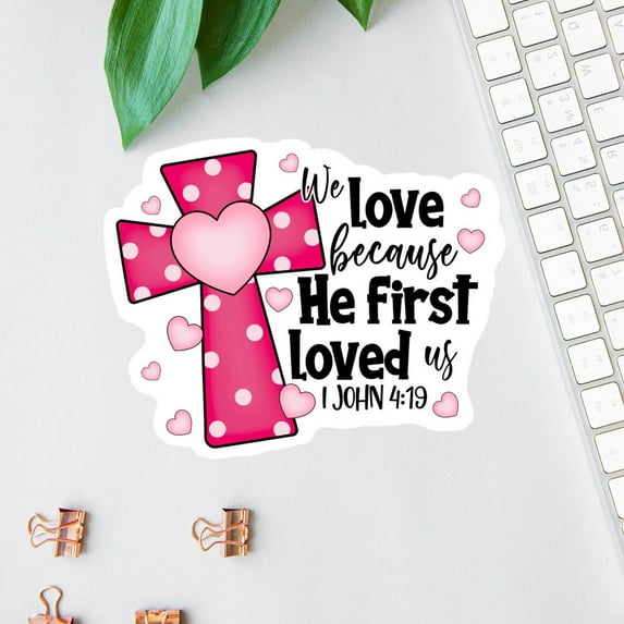 DOPASTICKER We Love Sticker, Affirmation Stickers, Clear Laptop Sticker ...