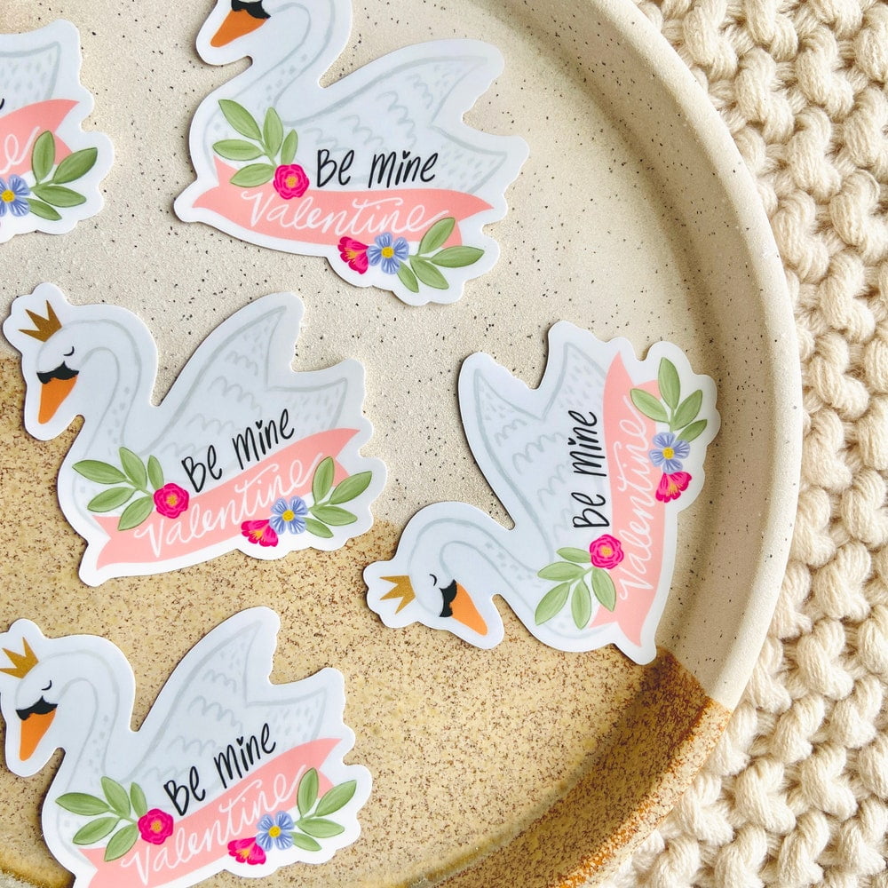 DOPASTICKER Love Swan Sticker, Waterproof Sticker Phone Sticker, Latop ...