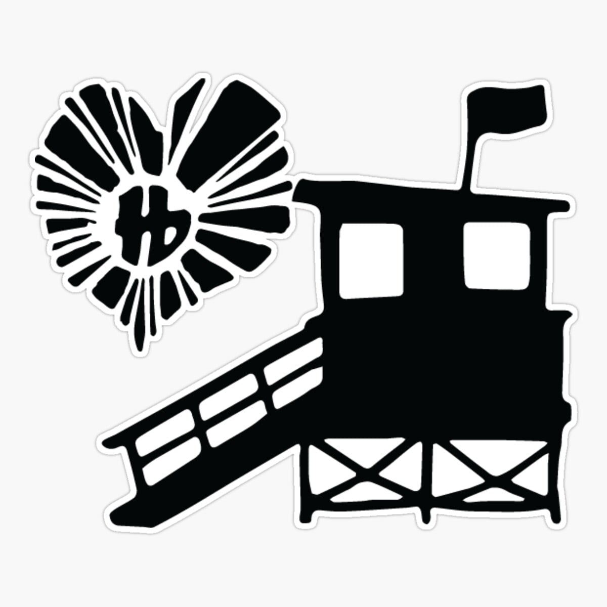 DOPASTICKER Love Tower Silhouette Sticker, Phone Sticker Car Sticker ...