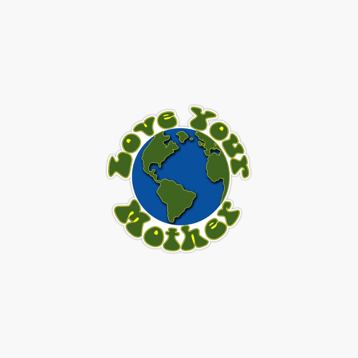 DOPASTICKER Love Your Mother Sticker, Phone Sticker Water Bottle ...