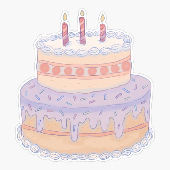 DOPASTICKER Lovely Princess Cake Sticker, Phone Sticker Car Stickers ...