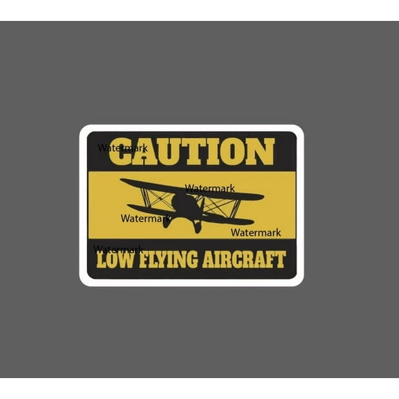 DOPASTICKER Low Flying Aircraft Sticker Phone Sticker, Latop Sticker ...