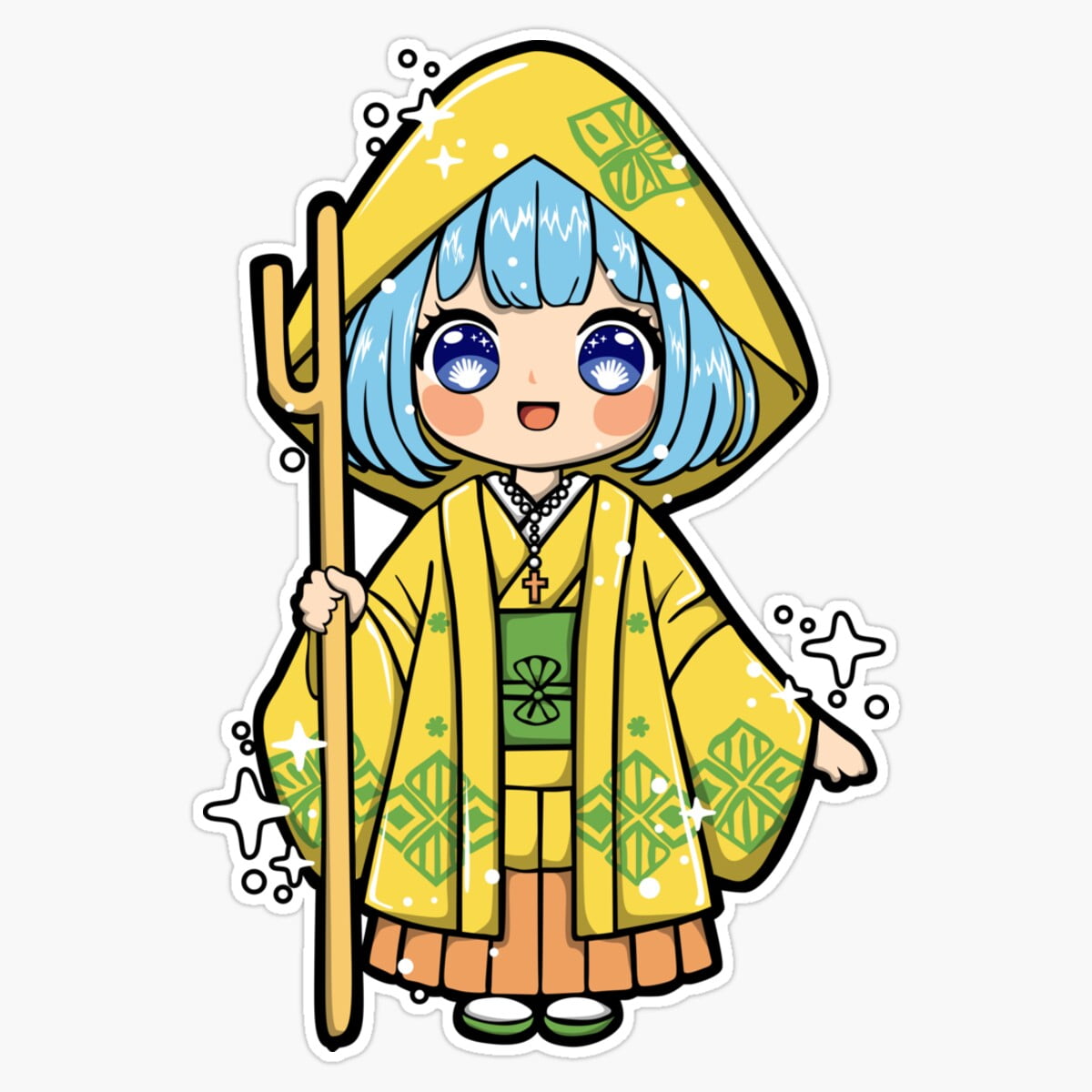DOPASTICKER Luce Vatican Mascot Jubilee 2025 Kimono Version Sticker ...