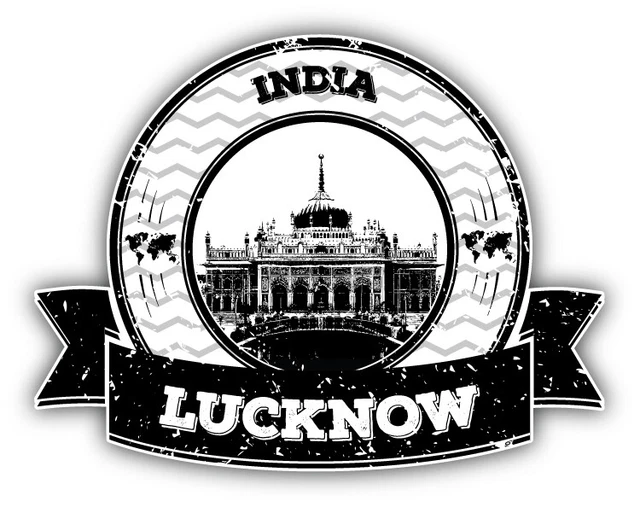 DOPASTICKER Lucknow India Grunge Rubber Travel Car Sticker Phone Decal ...