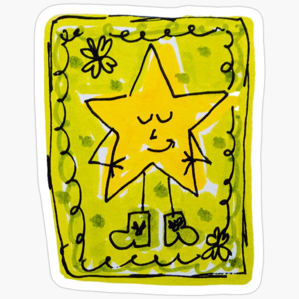 DOPASTICKER Lucky Star Guy Sticker Phone Sticker, Latop Sticker, Lover ...