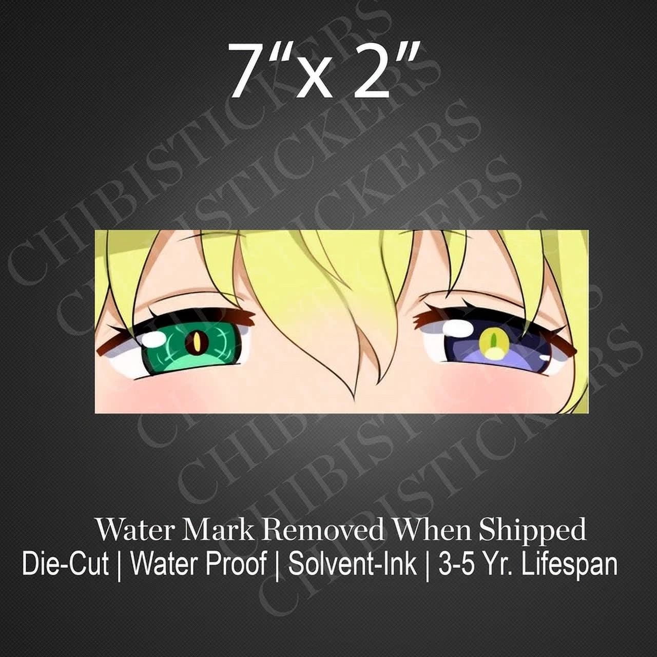 DOPASTICKER Lucoa Blonde Eyes Bumper Decal Decorative Laptop, Phone ...